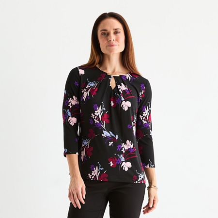 Click here for Liz Claiborne Womens Keyhole Neck 3/4 Sleeve Adapt... prices