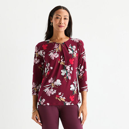 Click here for Liz Claiborne Womens Keyhole Neck 3/4 Sleeve Adapt... prices