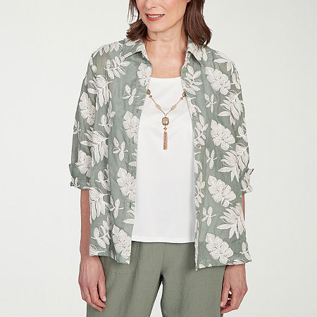 Click here for Alfred Dunner Copper Canyon Womens 3/4 Sleeve Laye... prices