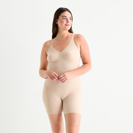 Click here for Ambrielle Low Back Mid Thigh Bodysuit  Small  Whit... prices