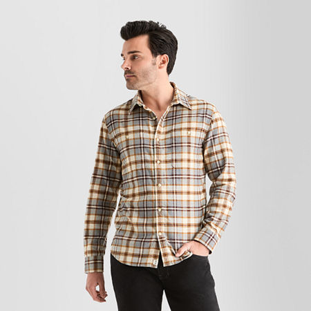Click here for mutual weave Mens Long Sleeve Regular Fit Flannel... prices