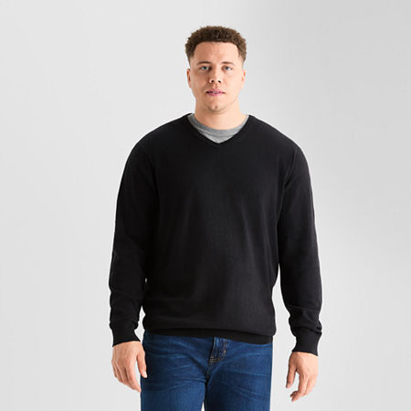 Click here for St. Johns Bay Fine Gauge Big and Tall Mens V Neck... prices