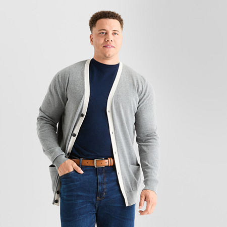 Click here for St. Johns Bay Fine Gauge Block Tipping Mens V Neck... prices