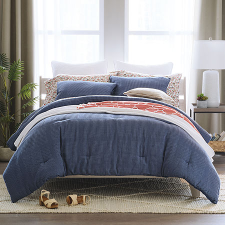 Click here for Home Expressions Waffle Grid Comforter Set  One Si... prices