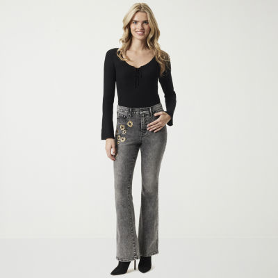 JS Jessica Simpson Womens High Rise Flare Leg Jean, Color: Mesa - JCPenney