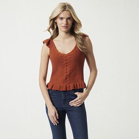 Click here for JS Jessica Simpson Womens V Neck Sleeveless Cable... prices