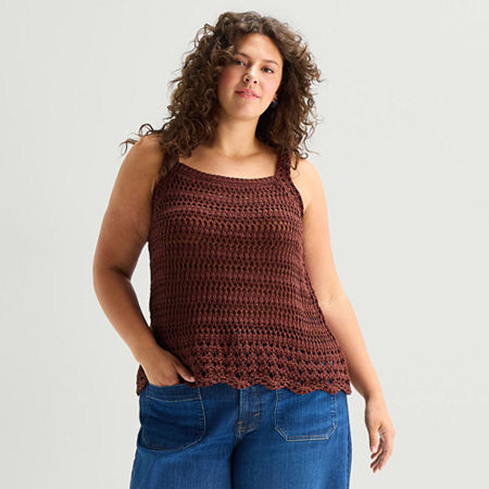 Click here for a.n.a Plus Womens Square Neck Sleeveless Pullover... prices