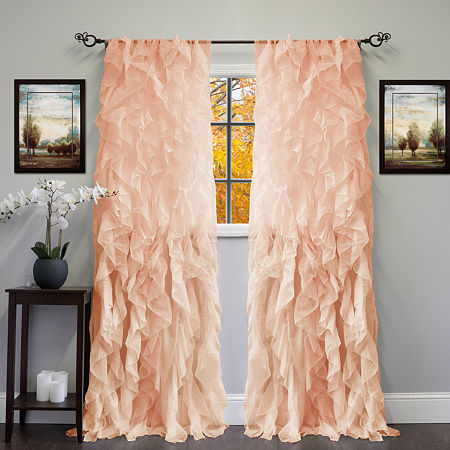 Click here for Sweet Home Collection Chic Voile Vertical Ruffled... prices