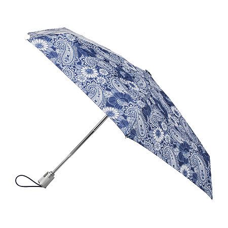 Totes 4-Section Auto Open/Close Technology Umbrella