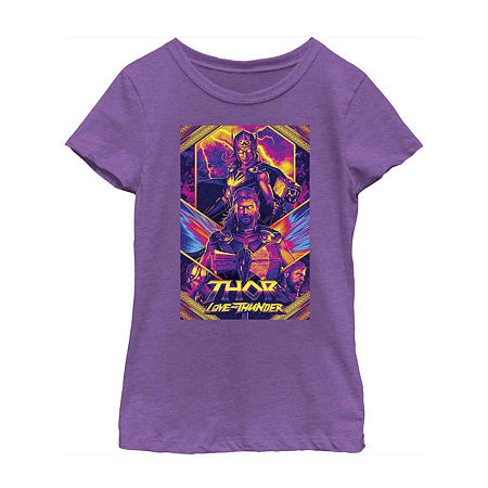 Click here for Little & Big Kid Girls Crew Neck Short Sleeve Regu... prices