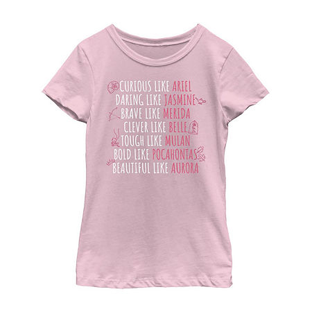 Click here for Disney Little & Big Kid Girls Crew Neck Short Slee... prices