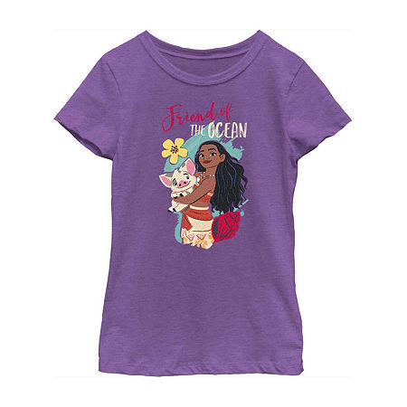 Click here for Disney Little & Big Kid Girls Crew Neck Short Slee... prices