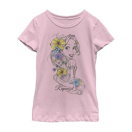 Click here for Disney Little & Big Kid Girls Crew Neck Short Slee... prices