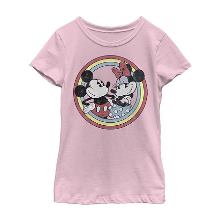 Click here for Disney Little & Big Kid Girls Crew Neck Short Slee... prices