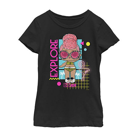 Click here for Little & Big Kid Girls Crew Neck Short Sleeve Regu... prices