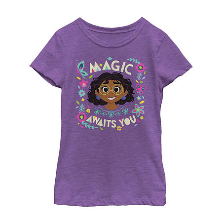 Click here for Disney Little & Big Kid Girls Crew Neck Short Slee... prices