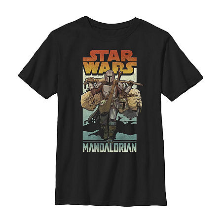 Click here for Mandalorian Little & Big Kid Boys Crew Neck Short... prices