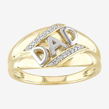Click here for Dad Mens Diamond Accent Natural White Diamond 10K... prices