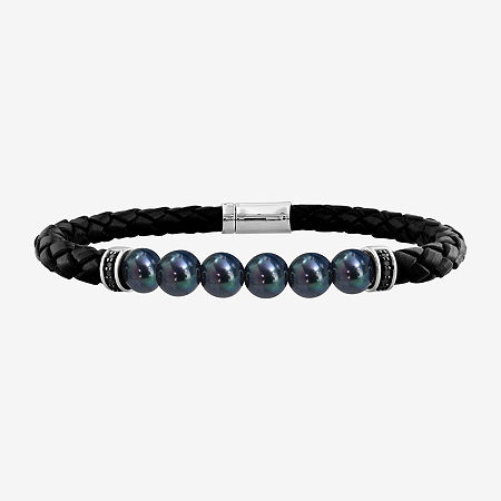 Click here for Mens Dyed Black Cultured Freshwater Pearl Beaded B... prices