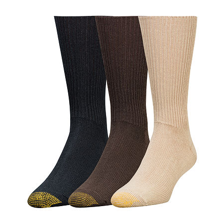 Click here for Gold Toe Fluffies Mens 3 Pair Crew Socks  One Size... prices