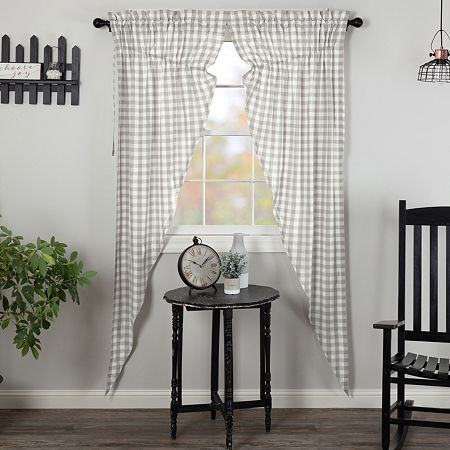 Click here for Vhc Brands Annie Check Prairie Rod Pocket Light-Fi... prices