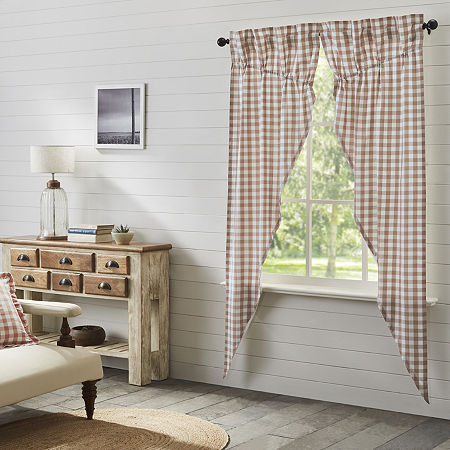 Click here for Vhc Brands Annie Check Prairie Rod Pocket Light-Fi... prices