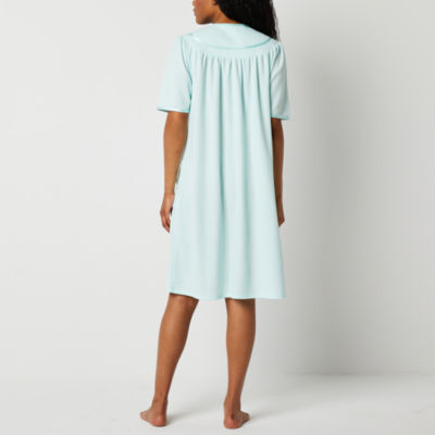 Adonna Womens Waffle Short Sleeve Knee Length Robe - JCPenney