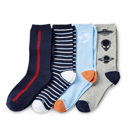 Click here for Thereabouts Boys 4 Pair Crew Socks  Small  Blue prices