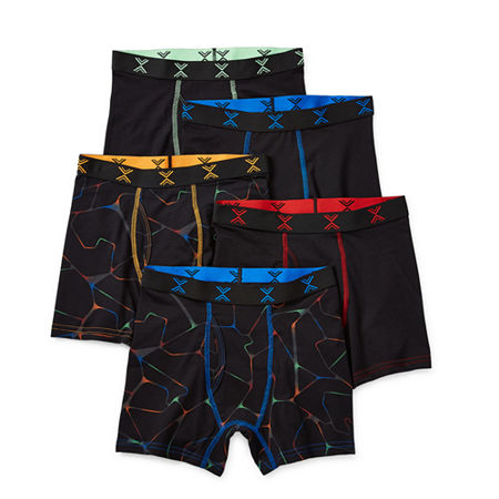 Click here for Xersion Boys 5 Pack Boxer Briefs 340089  Small  Bl... prices