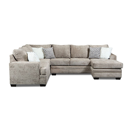 Click here for Jodye 3 Piece Chenille Sectional With Ottoman  One... prices