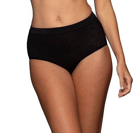 Vanity Fair Womens Effortless Brief Underwear 0013276 - Midnight Black