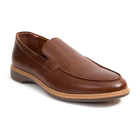 Deer Stags Mens Porto S.u.p.r.o. Sock Dress Loafer - Brown