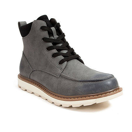 Deer Stags Mens Julian Tall Waterproof Boot - Grey