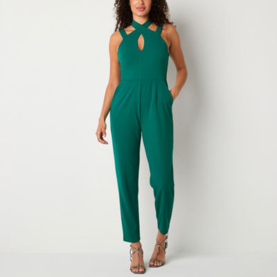 Bold Elements Womens Sleeveless Jumpsuit, Color: Exquisite Teal - JCPenney