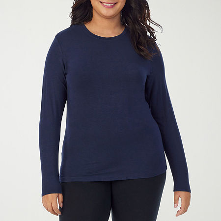 Click here for Cuddl Duds Womens Softwear-Plus Crew Neck Long Sle... prices