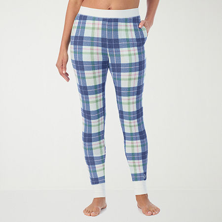 Cuddl Duds Cozy Stretch Thermal Leggings - Blue/grn