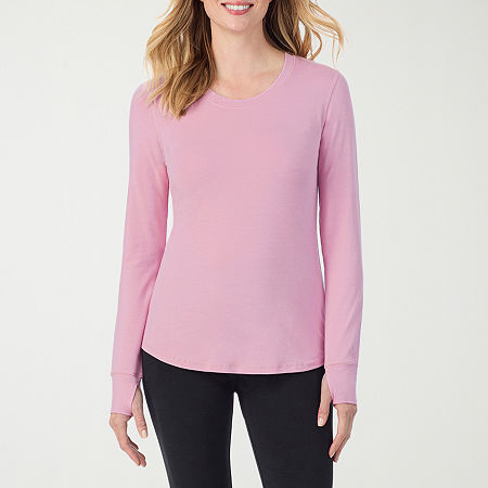 Click here for Cuddl Duds Womens Cottonwear Scoop Neck Long Sleev... prices