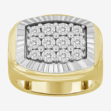 Click here for Mens 1/4 CT. T.W. Natural White Diamond 10K Two To... prices