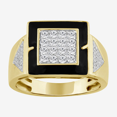 Click here for Mens 1/2 CT. T.W. Natural White Diamond 10K Gold F... prices