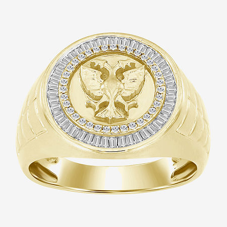 Click here for Double Headed Eagle Mens 1/2 CT. T.W. Natural Whit... prices