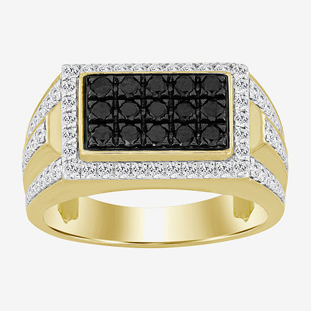 Click here for Mens 1 1/4 CT. T.W. Natural Black Diamond 10K Gold... prices