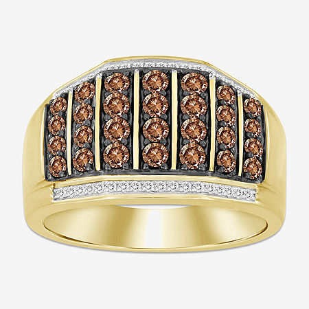 Click here for Mens 1 CT. T.W. Natural Champagne Diamond 10K Gold... prices
