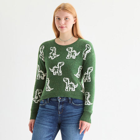 Click here for Self Esteem Juniors Womens Crew Neck Long Sleeve S... prices