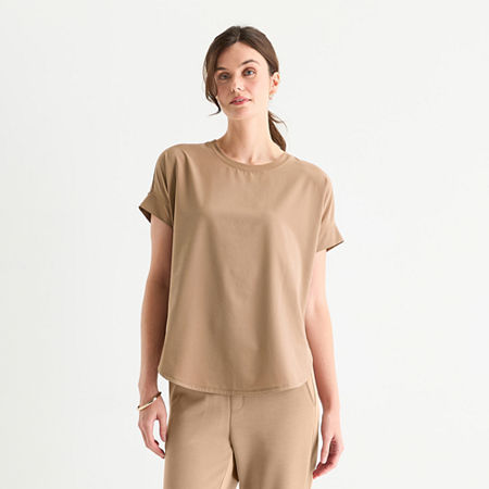 Click here for Stylus Womens Crew Neck Short Sleeve T-Shirt  Smal... prices