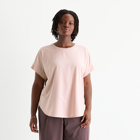 Click here for Stylus Womens Crew Neck Short Sleeve Plus T-Shirt... prices