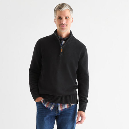 Click here for St. Johns Bay Mens Mock Neck Long Sleeve Quarter-Z... prices