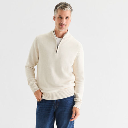 Click here for St. Johns Bay Mens Mock Neck Long Sleeve Quarter-Z... prices