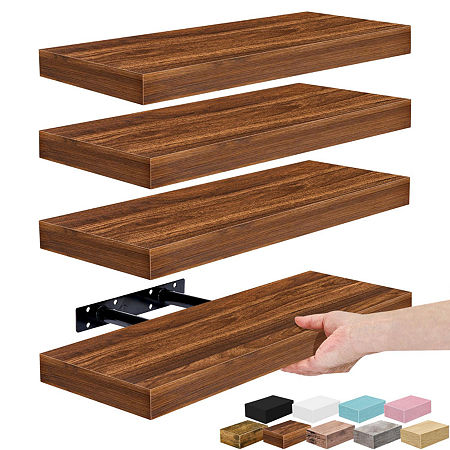 Click here for Sorbus 4 Pack Wall Mounted Floating Shelves - for... prices