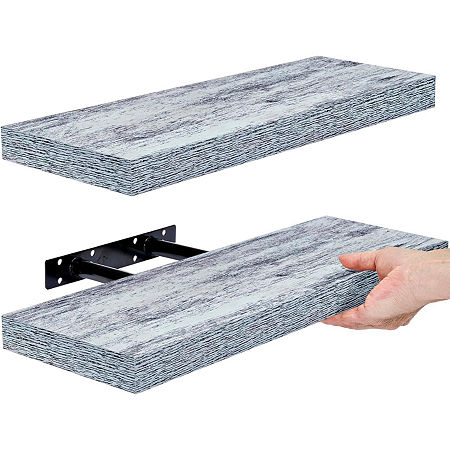 Click here for Sorbus 2 Pack 16 Inch Coastal Rectangle Floating S... prices