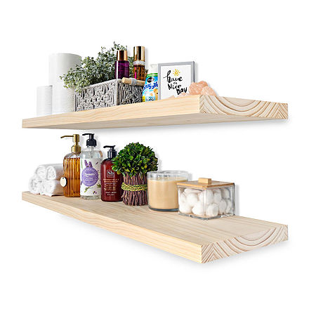 Click here for Sorbus 2 Pack 35 Solid Wood Floating Shelves - for... prices